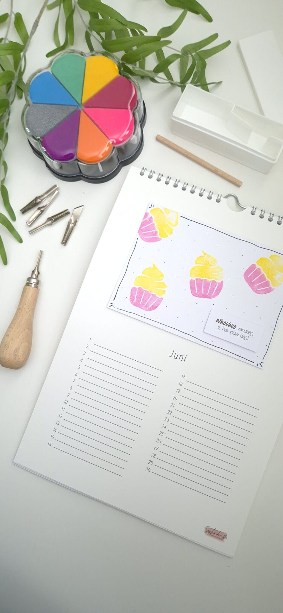 Complete DIY box voor de lino techniek