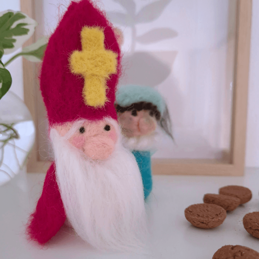 Prik vilten is lekker knutselen, maak je eigen Sint en Piet