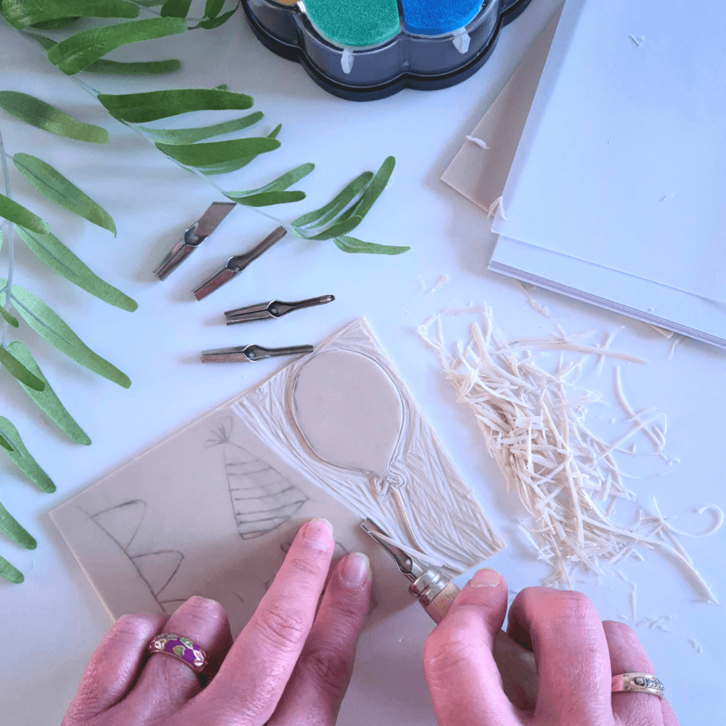 Complete DIY box voor de lino techniek